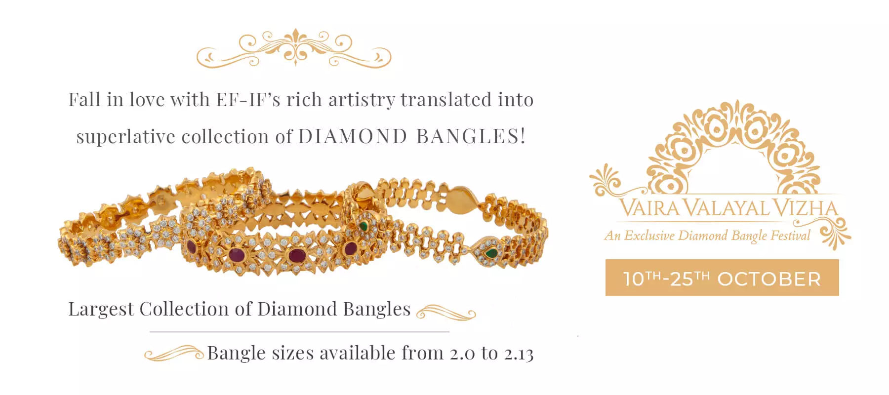 Vaira Valayal Vizha - An Exclusive Diamond Bangle Mela – EF-IF Diamond ...