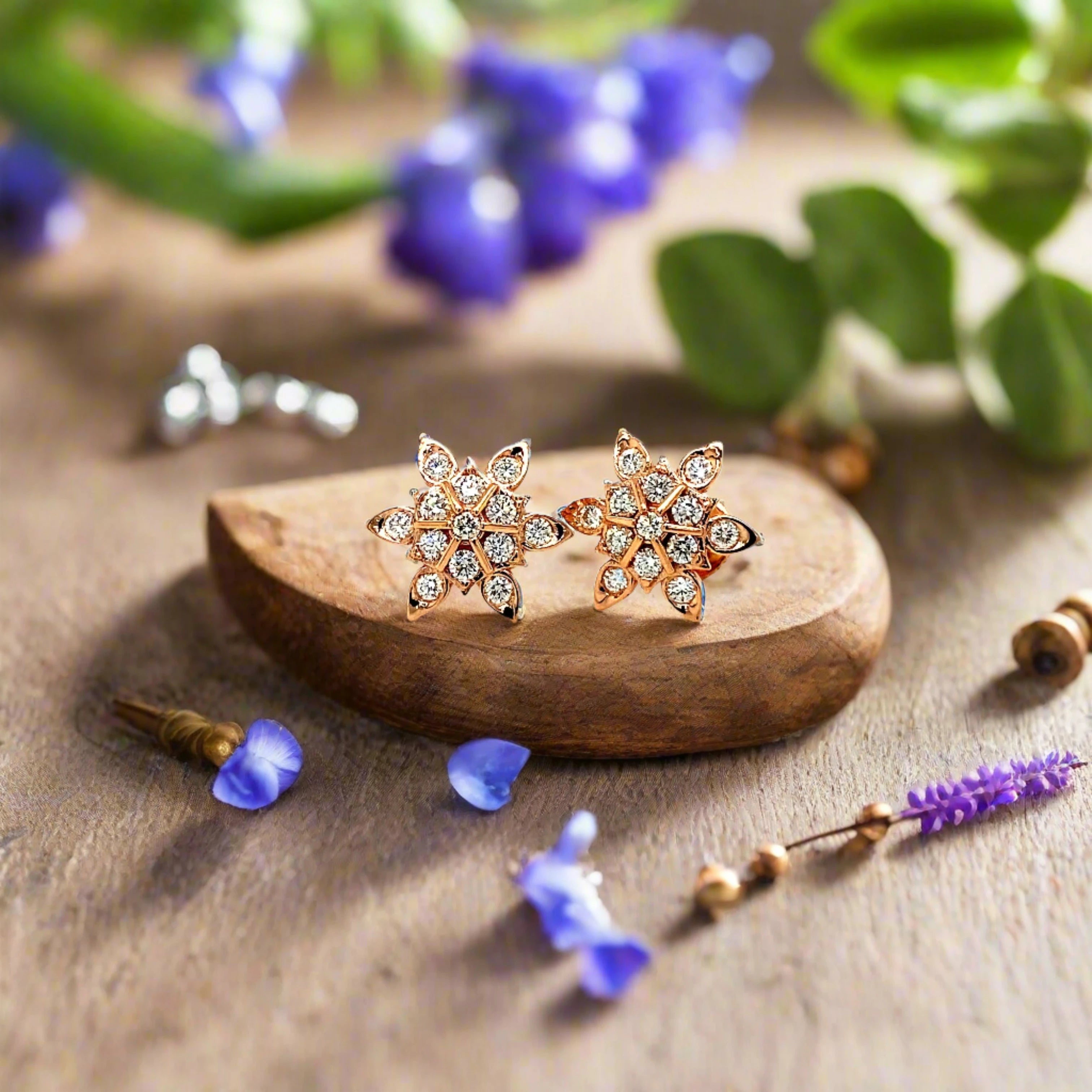 Athirai Diamond Studs – EF-IF Diamond Jewellery