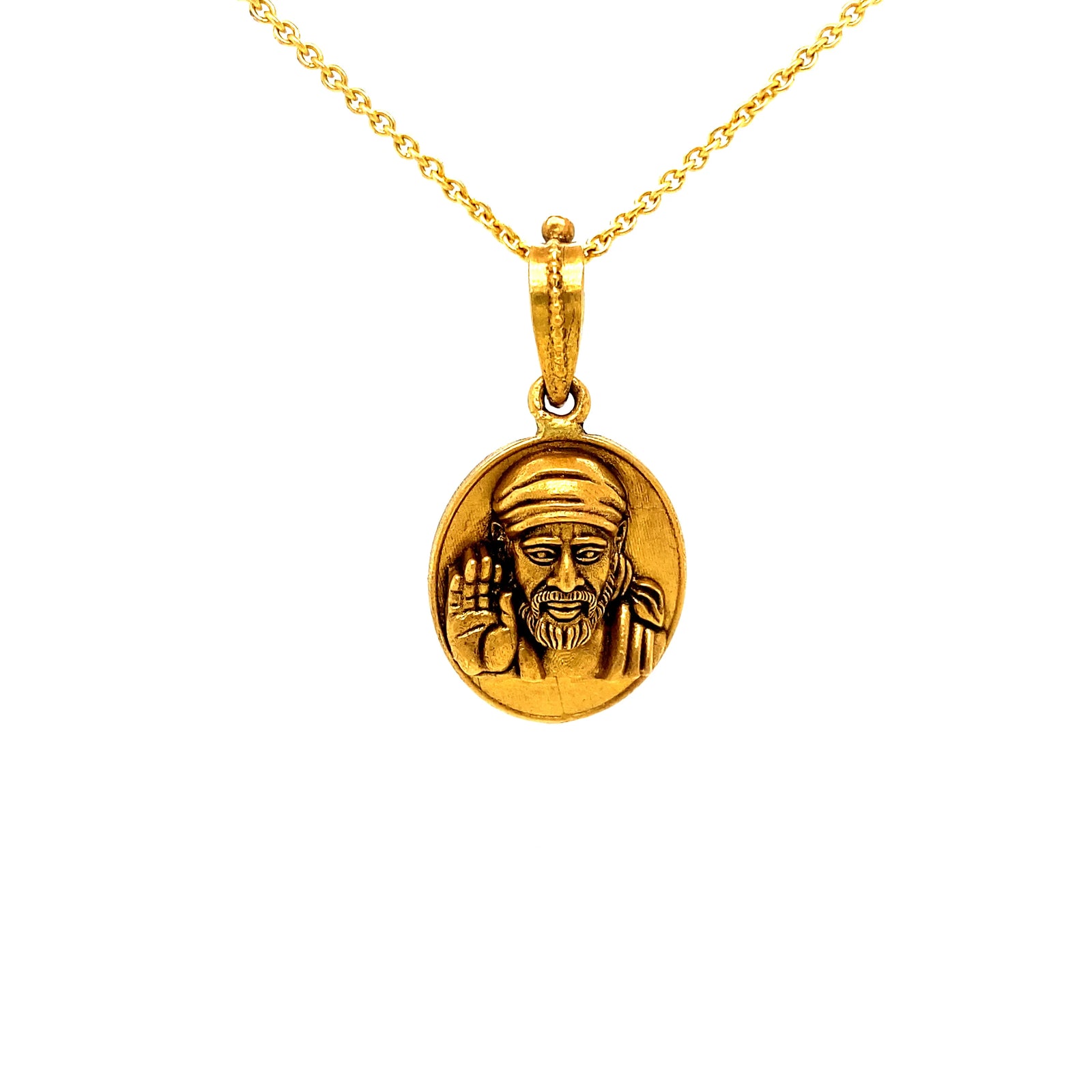 Sai baba gold pendant store