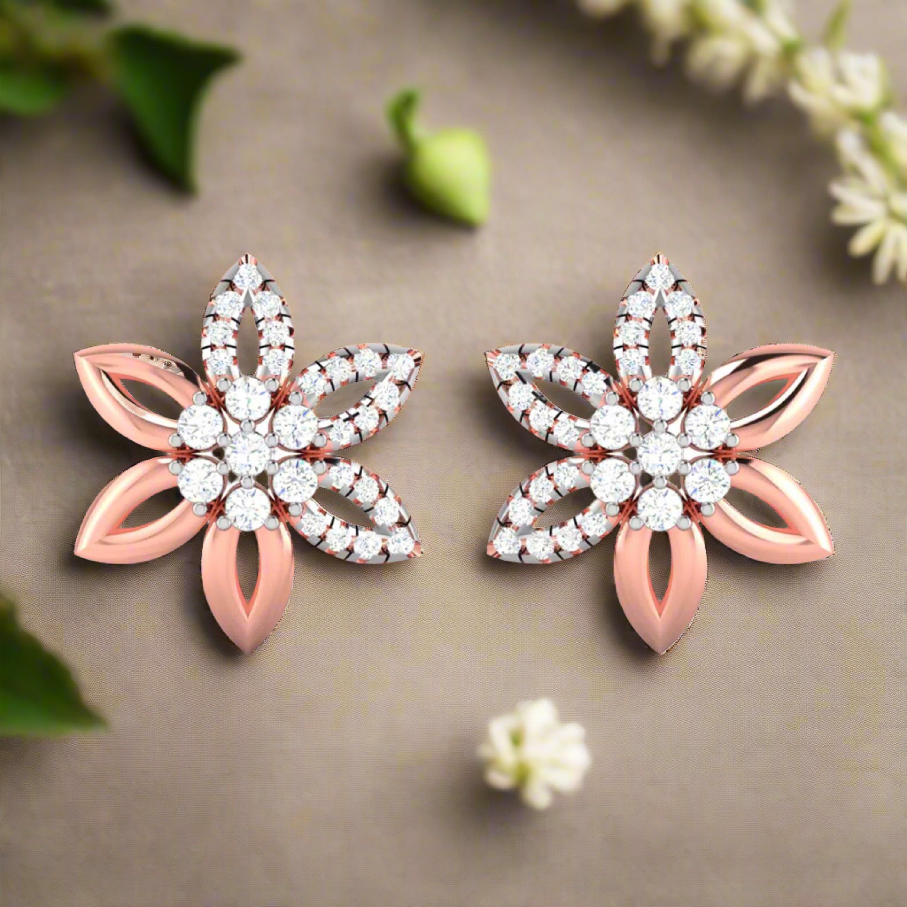 Marigold Bliss Studs - EFIF Diamonds – EF-IF Diamond Jewellery