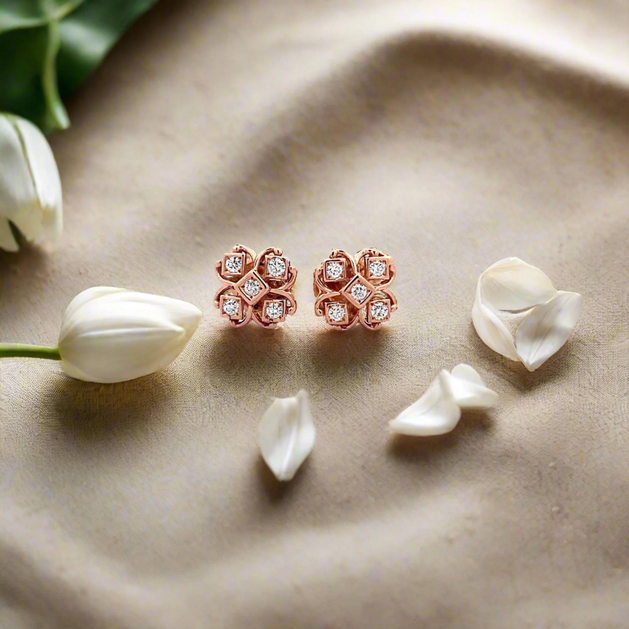 DISHA DIAMOND STUD - EFIF Diamonds – EF-IF Diamond Jewellery