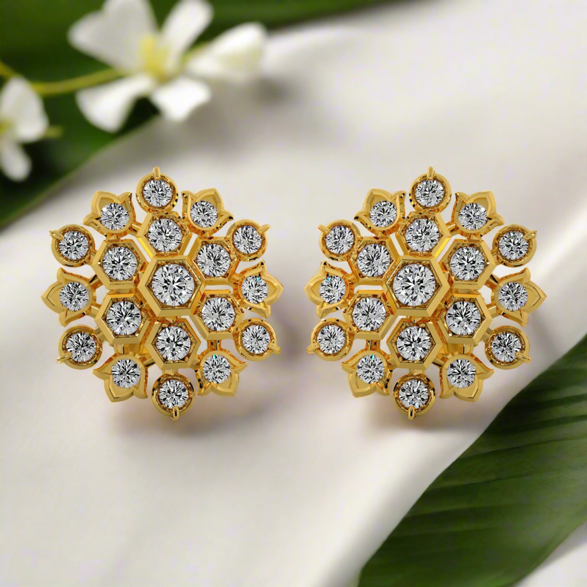 NISHITA DIAMOND STUDS FOR WOMEN - EFIF Diamonds – EF-IF Diamond Jewellery