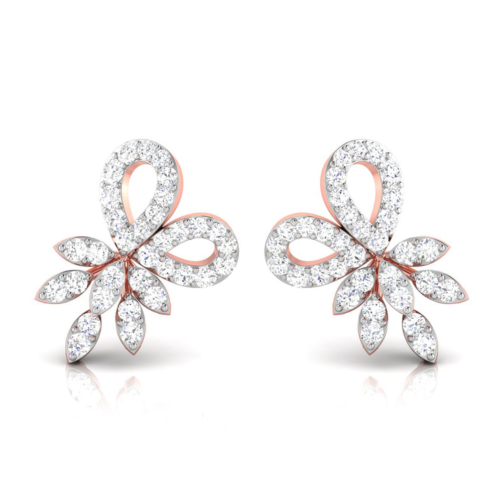 Magical Bow Studs - EFIF Diamonds – EF-IF Diamond Jewellery