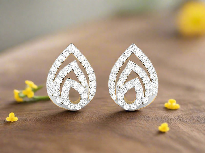 Drop In A Drop Diamond Stud - EFIF Diamonds – EF-IF Diamond Jewellery