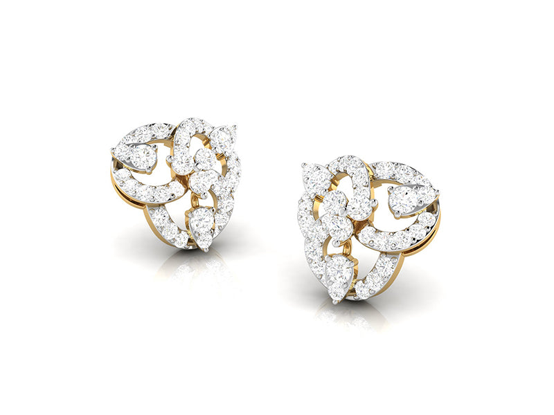 Entwining Circles Diamond Earring - EFIF Diamonds – EF-IF Diamond Jewellery