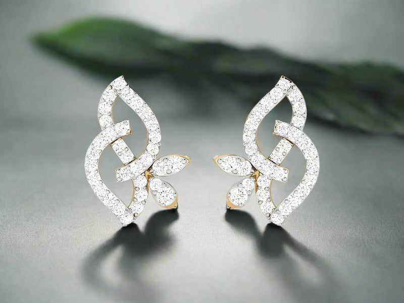 Continuous Loop Diamond Studs - EFIF Diamonds – EF-IF Diamond Jewellery