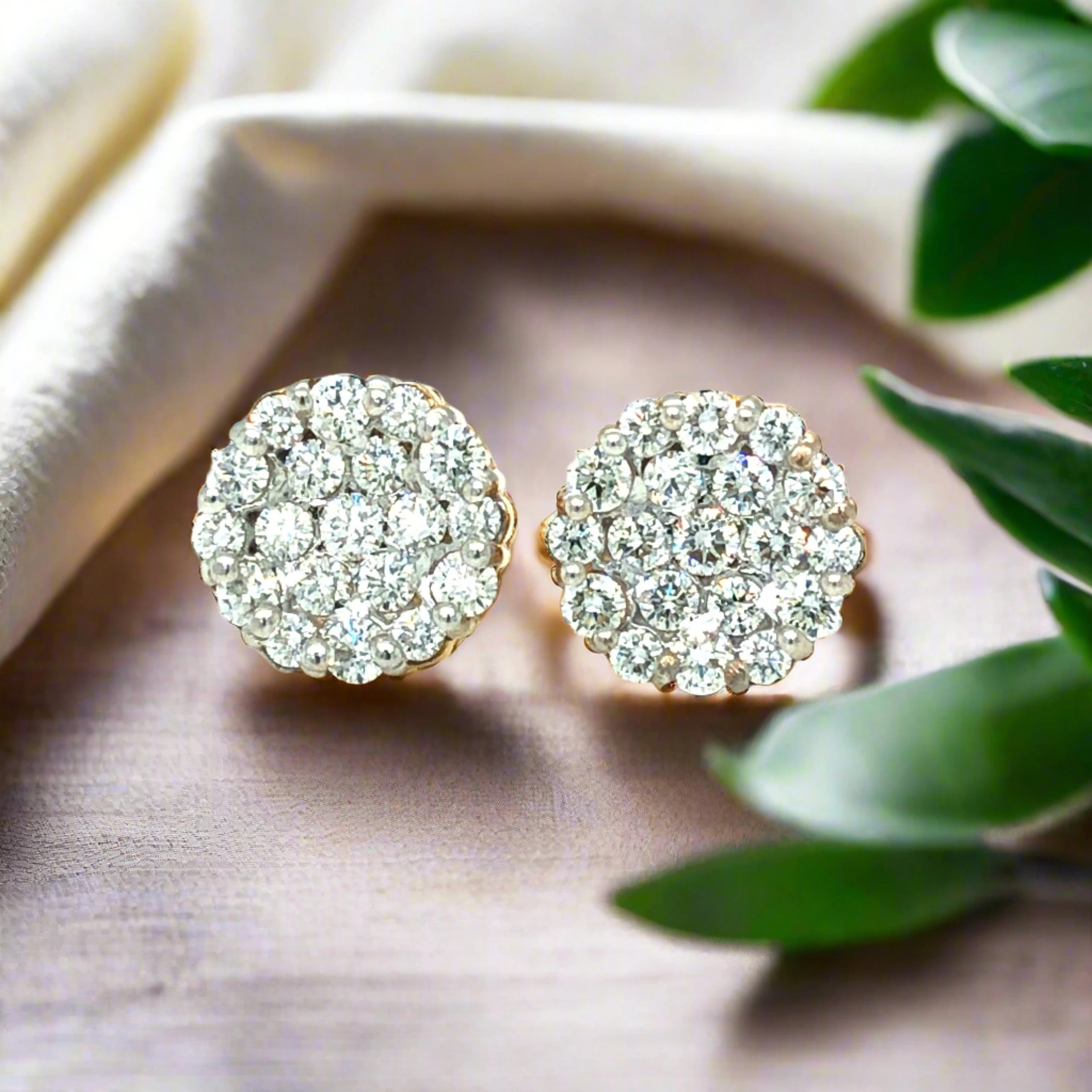 NINA DIAMOND STUDS - EFIF Diamonds – EF-IF Diamond Jewellery