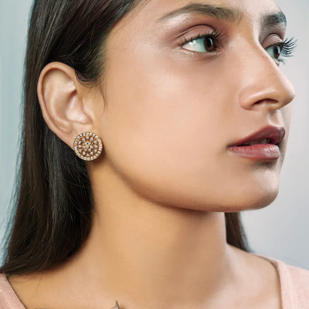 MYRA DIAMOND STUDS - EFIF Diamonds – EF-IF Diamond Jewellery