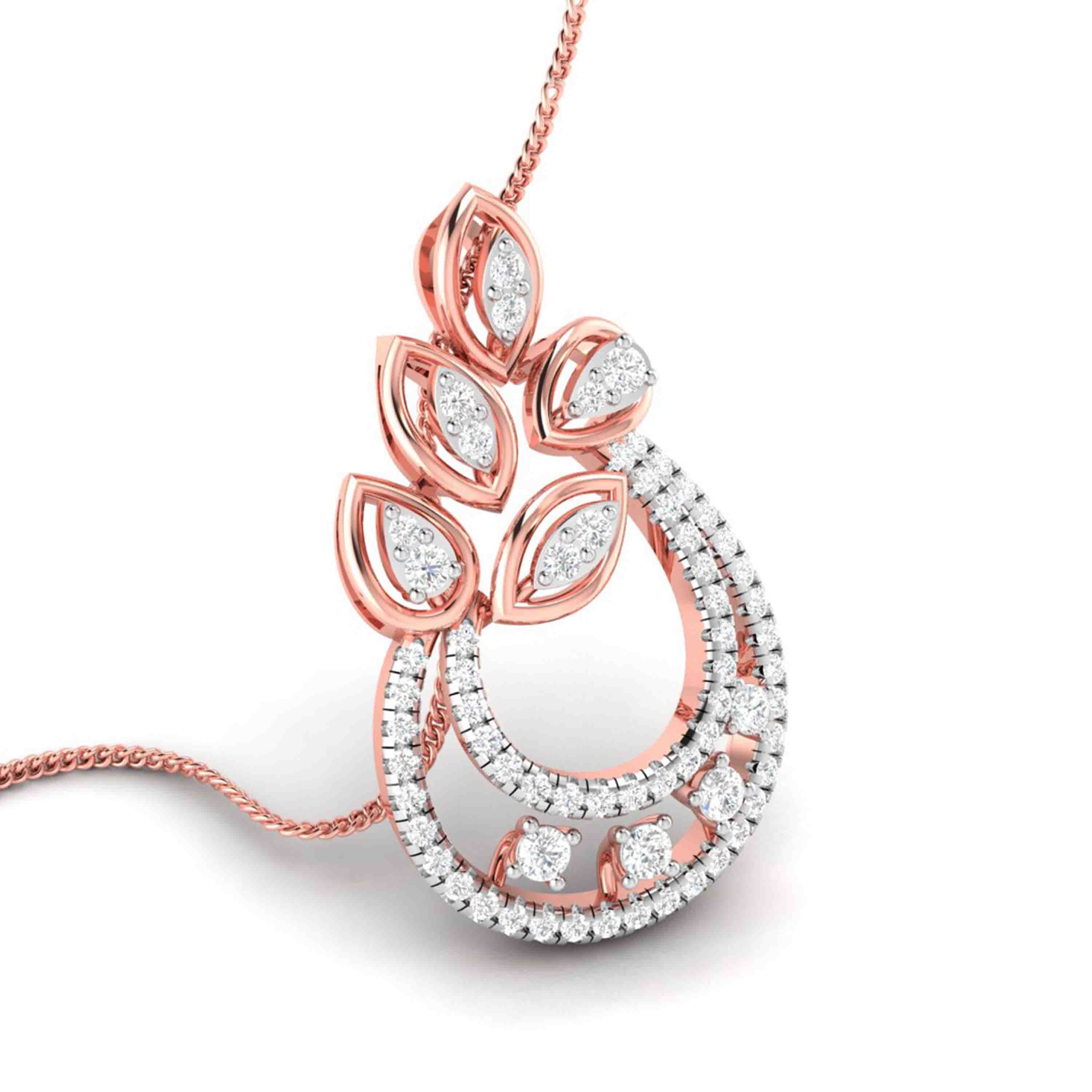 Diamond Pendant For Women Online In India - EF-IF Diamond Jewllery ...
