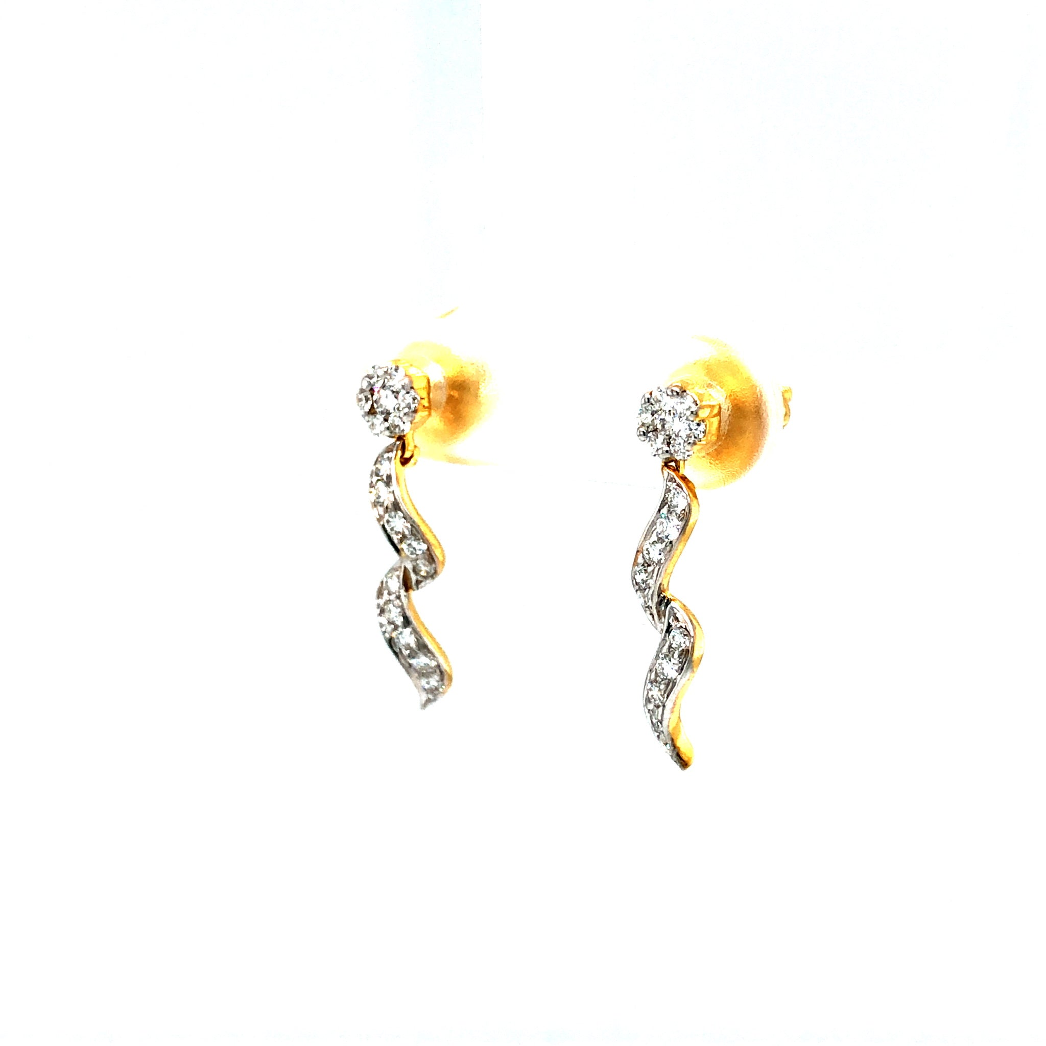 WAVE DIAMOND STUDS - EFIF Diamonds – EF-IF Diamond Jewellery