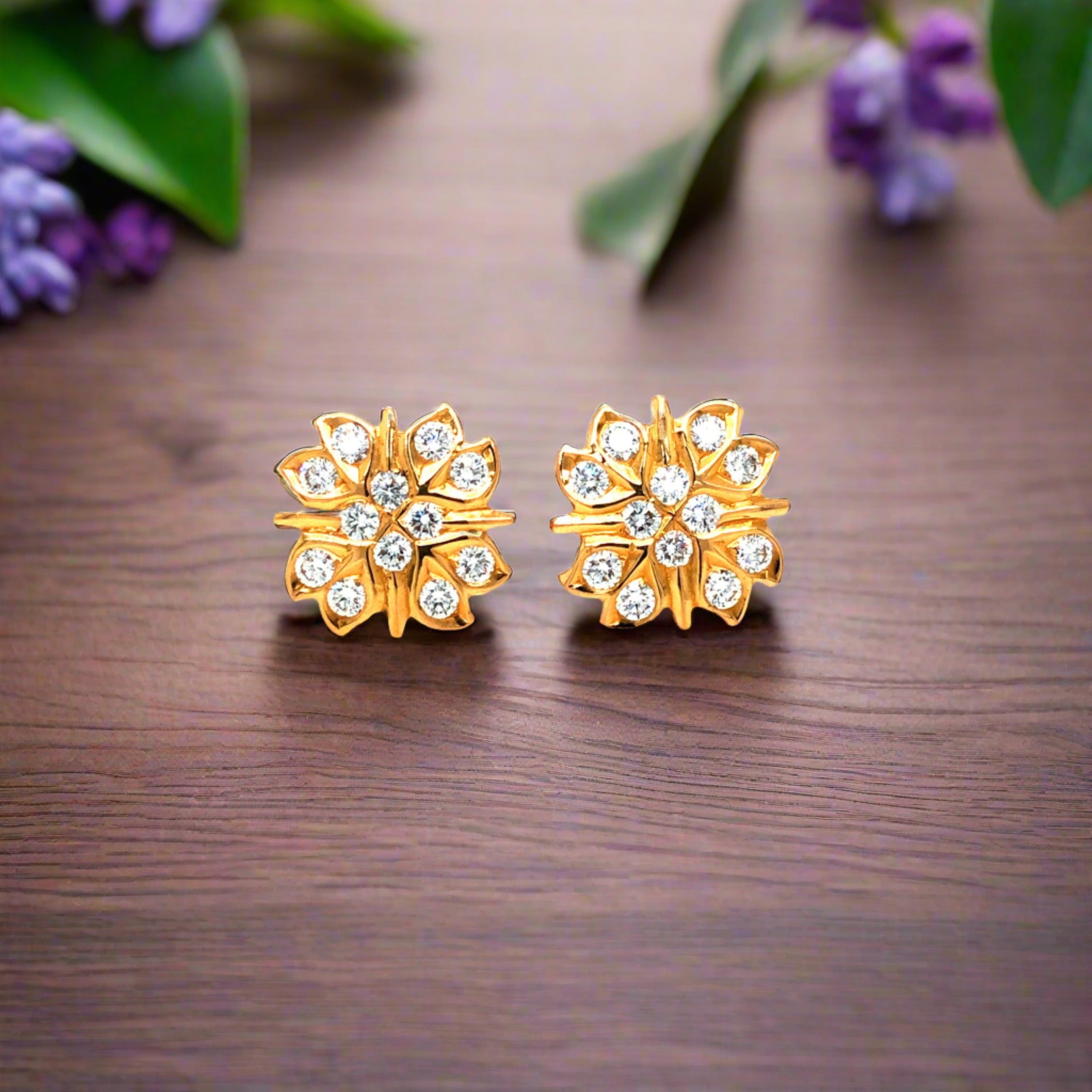 GIRIJA DIAMOND STUDS - EFIF Diamonds – EF-IF Diamond Jewellery
