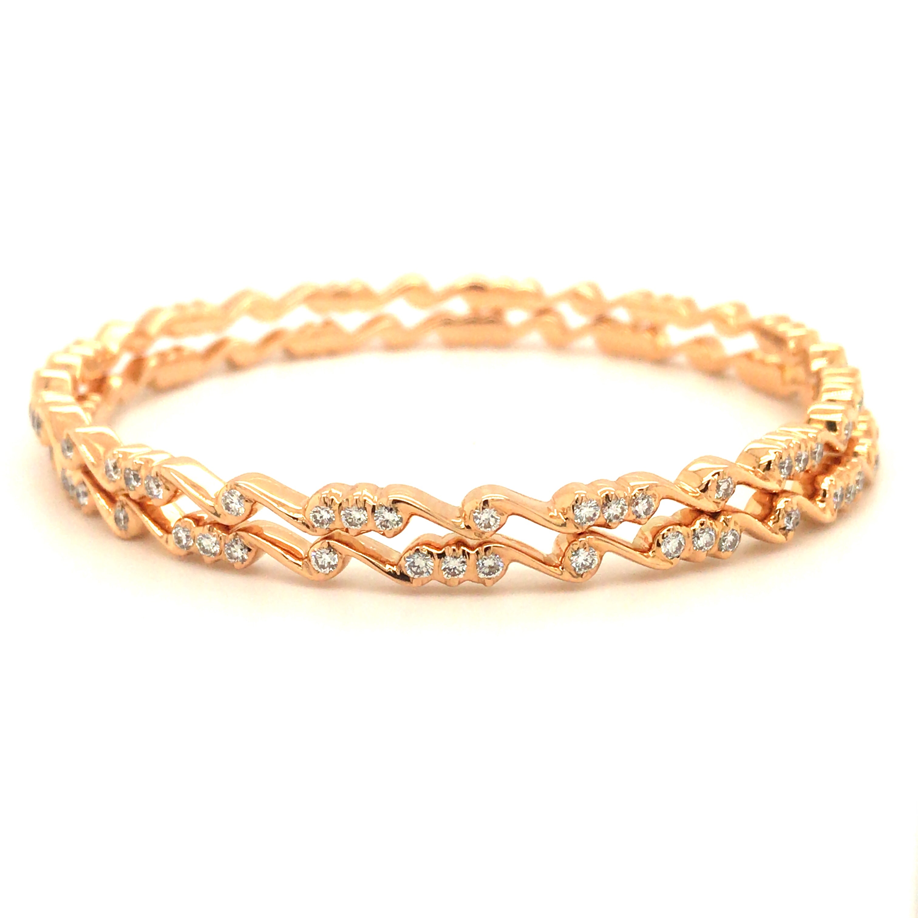 DIVYAM CLOSE SETTING DIAMOND BANGLE | EF-IF Diamond Jewellery