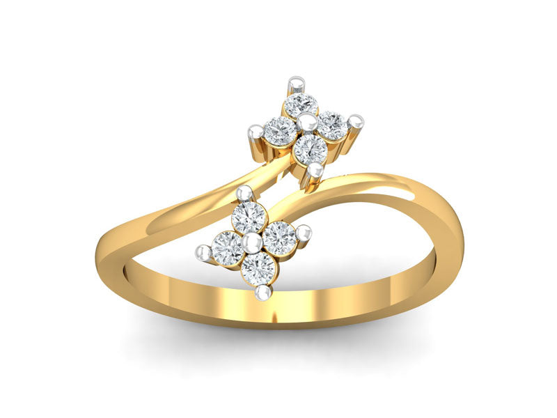 Entwining Florets Ring For Women - EFIF Diamonds – EF-IF Diamond Jewellery